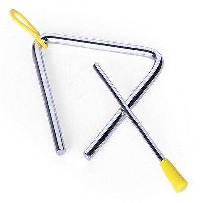 1pc new 4 Inch Triangle Orff Musical Instruts Band Percussio