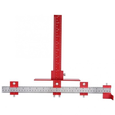 1 pcs Aluminum Alloy Doweling Jig Woodworking Cabinet Templa