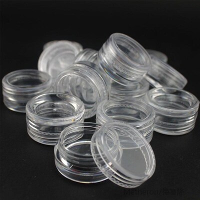 30Pcs Cosmetic Sifter Jars Pot Box Nail Art Cosmetic Bead St