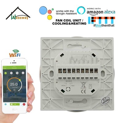HESSWAY 2P 3 speed fan c unit WIFI thermostat cooling heatin