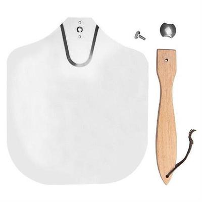 Folding Pizza Paddle Peel Aluminum Metal Spatula Wood