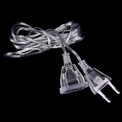 3M Extender Transparent Wire EU plug/US plug for LED String