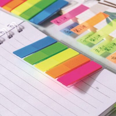100 sheets Self Adhesive Memo Pad Fluorescent paper Sticky N