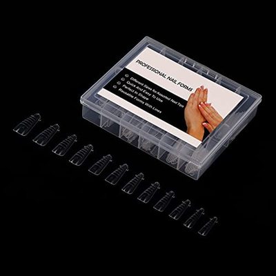 ANZUO 120 PCS Ballerina Acrylic Nail Form System Polygel Nai