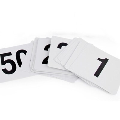 New Plastic Table Marker Number Cards for Banquets or Poker