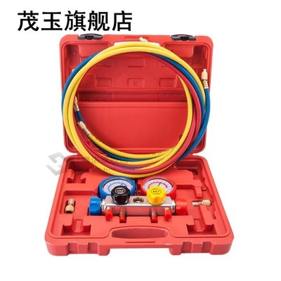 New Durable R410 R134 R22 R407C Dual Manifold Gauges Valve S