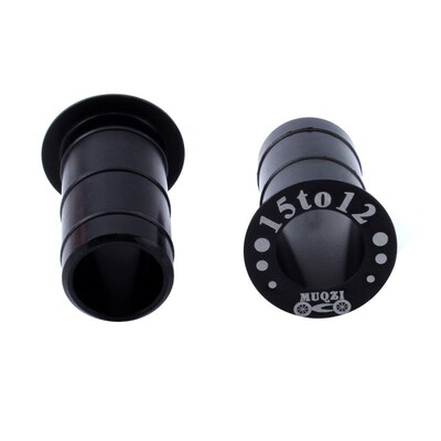 One Pair 15mm to 12mm Aluminum Alloy Flower Drum Barrel Shaf