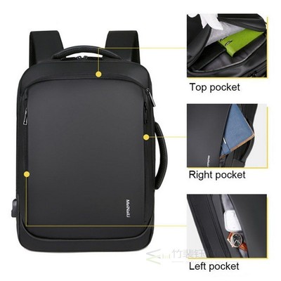 USB Charging Bags Travel Bagpack Men Laptop Backpack Male B