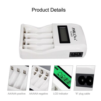 4 pcs AA battery 1.2 V Quality NI-MH Rechargeable Battery AA