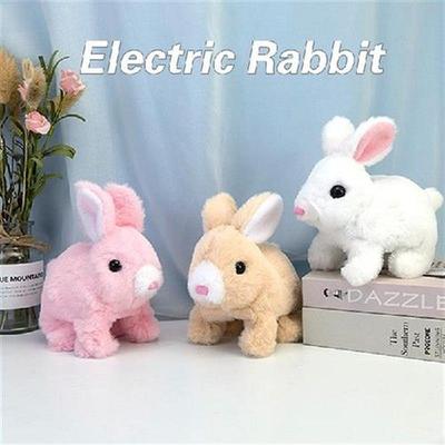 Electronic Plush Rabbit Toy Robot Bunny Walking Jumping