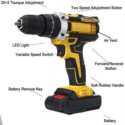 48V Cordless Drill Electric Impact Drill Electric Screwdrive