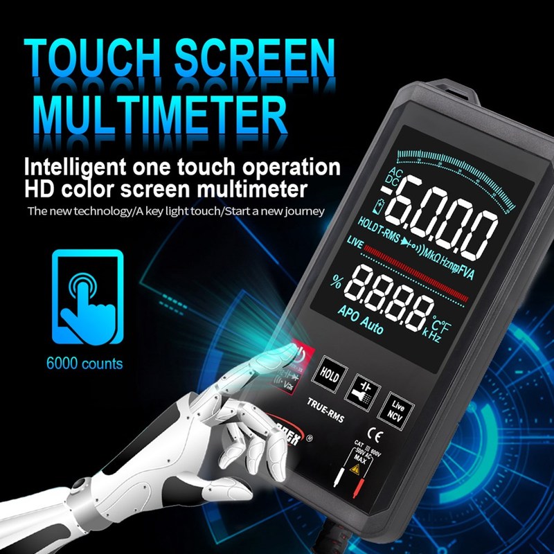 Automatic Digital Multimeter DC Voltage Frequency Touching C