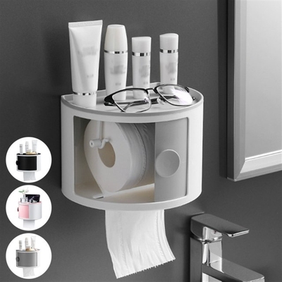Multifunctional Toilet Paper Holder Rack Waterproof Wall-Mou