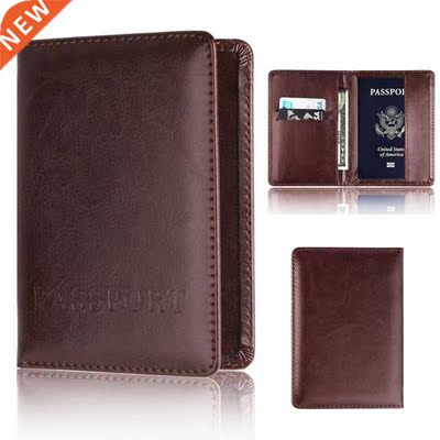 Retro PU Leather Passport vers Travel Accessories ID Bank Cr