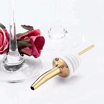 Liquor Spirit Pourer Stopper Stainless Steel Flow Wine Bottl