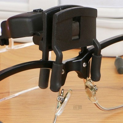 1.5X 2.5X 3.5X Multi Power Illuminated Eyeglasses Clip Magni