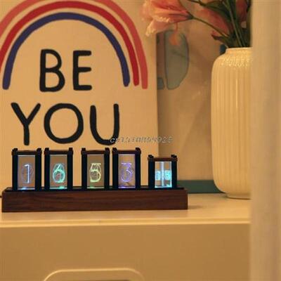 Time tube Glow tube Quasi-glow tube clock LED digital solid
