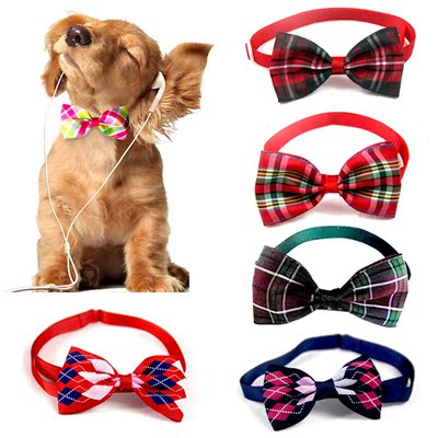 New Year Cat Dog Collar Dog Accessories Cats Dog Bow Tie Adj