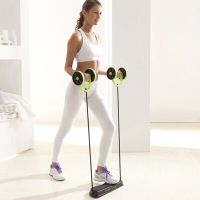 Ab Wheel Roller Sport Bodybuilding Revoflex Xtreme Dobule Wh