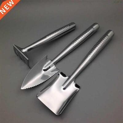 3 Pcs Hand Transplant Shovel and Harrow Hand Rake with Non-S