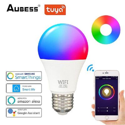 Tuya Bohlam Pintar WiFi Bohlam Lampu Peredupan Bola Lampu