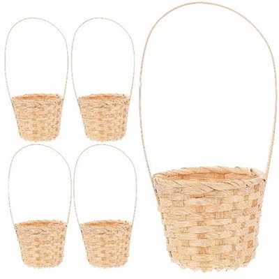8 Pcs Woven Flower Basket Fruit Gift Baskets Braided Basket