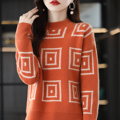 Autumn And Winter New Ladies Korean Style 100% Pure Wool Fas