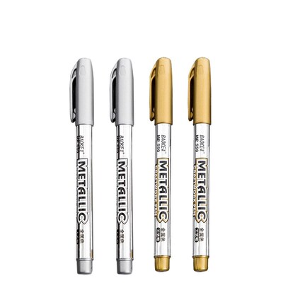 MP-550 Metallic Marker Pens 4-Pack Metallic Gold Silver Perm
