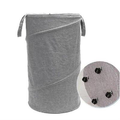 Large Laundry Basket With Wheels Oxford Cloth Storage