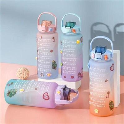 2L 1L Large Capacity Water Bottle With Bounce Lid Timeline