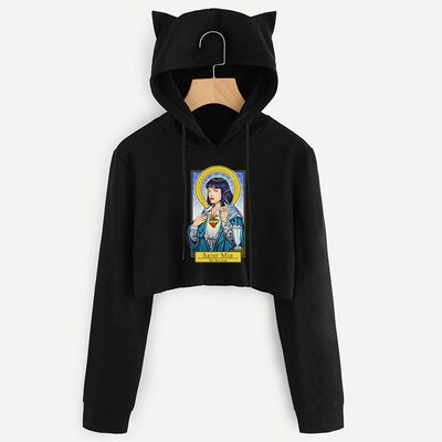 Vintage Pulp Fiction Hoodies Women Harajuku Funny Quentin T