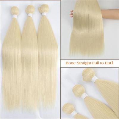 613 Honey Blonde Straight Hair Bundles Ombre Hair Extension