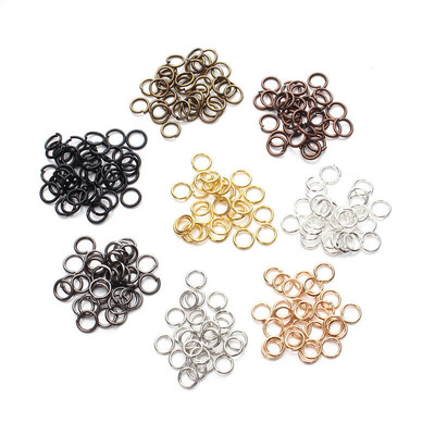100-200pcs DIY Jewelry Findings Open Single Loops Jump Rings