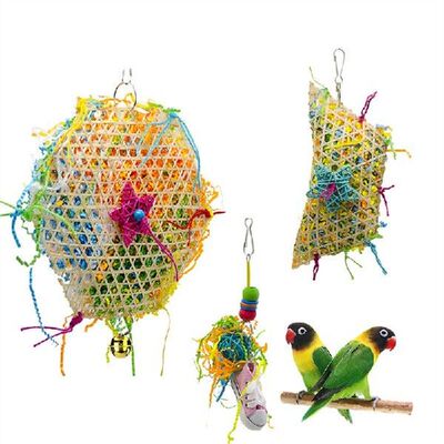 Parrot Bite Toys Climbing Foraging Bird Chew Toy Colored
