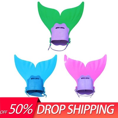 Swim Fins Mermaid Flippers Water Shoes Kids Children Water S