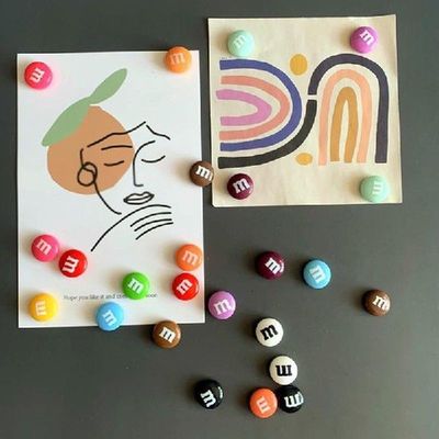 10Pcs Colorful Fridge Magnets Home Refrigerators Decor