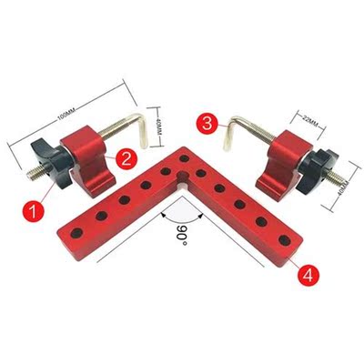 Drillpro Woodworking Tool Precision Clamping L Shaped Auxil