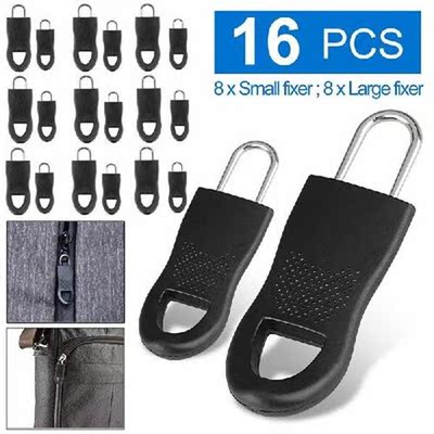Detachable Metal Zipper Pull Tags Zip Fixer for Clothes