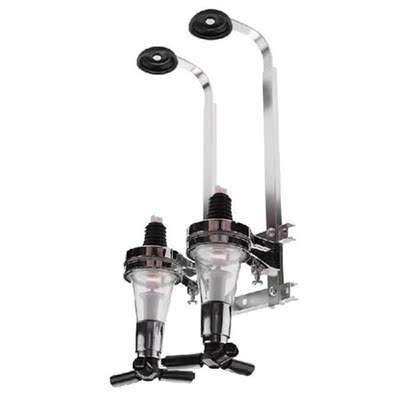 2 Bottles Wine Alcohol Shot Dispenser Pourer Rack Liquor