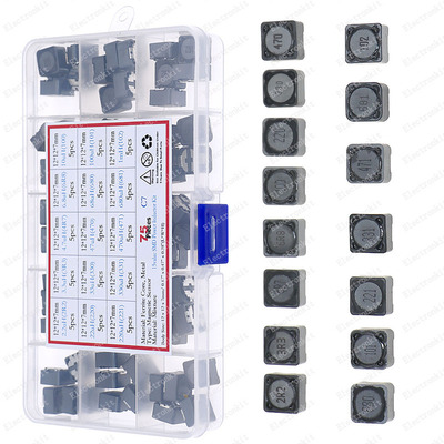 75pcs/Box 12*12*7mm SMD Power Shielded Inductance kit 2.2/3.