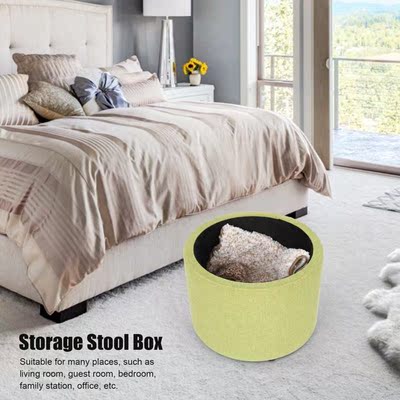 Storage Stool Multifunctional Round Storage Stool With Foots