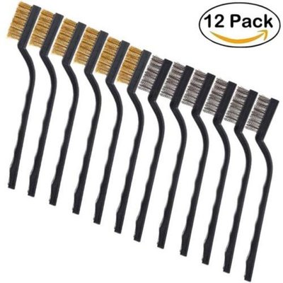 12pcsset Stainless Steel Wire Brushes Copper Wire Brushes M
