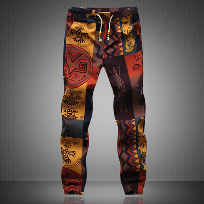 2021 New Fashion Summer Spring Autumn Men Floral Print Jogge