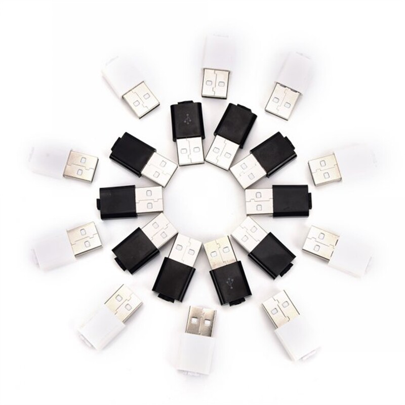 Hot 10pcs/lot DIY USB Assembly Adapter Connectors USB Male P
