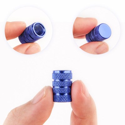 4Pcs Tire Valve Caps Aluminium Car Accessories Air Bolt-in P