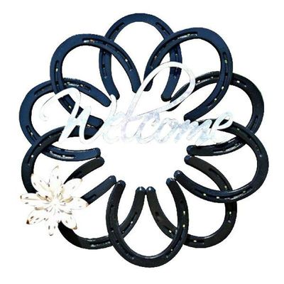 Hangings Metal Welcome Sign Metal Flower Wreaths For Front