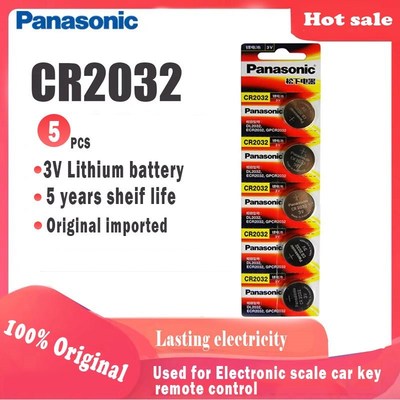 5pcs Original  cr2032 cr 2032 3V Lithium Battery For Watch c