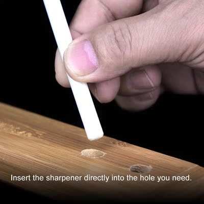 4-Rod Ceramic Crock Stick Turn Box Sharpener Kitchen Whetsto