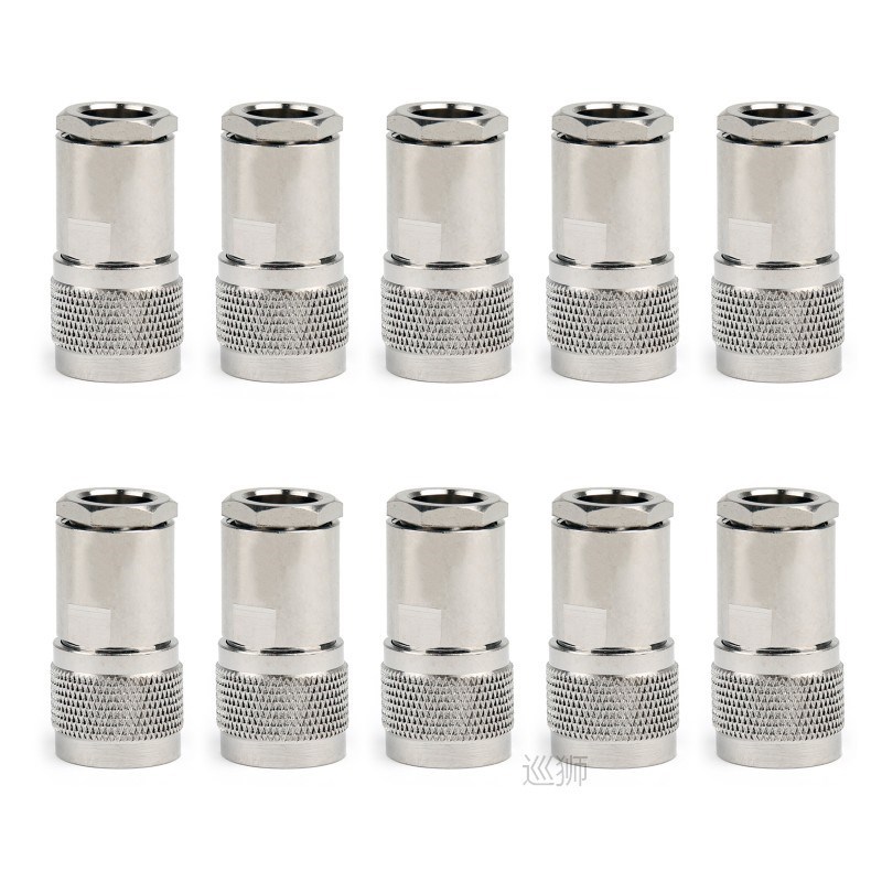 Areyourshop 10PCS N Clamp Plug Male RF Coaxial Connector Cab