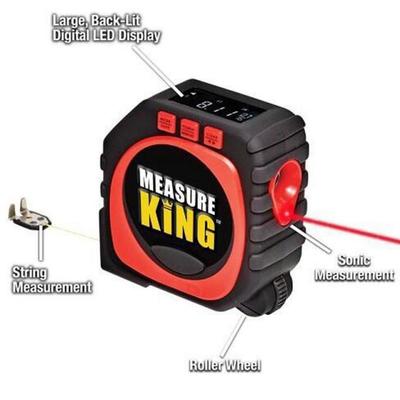 Measure king 3 in 1 Measuring Tape With Roll Cord Mode High